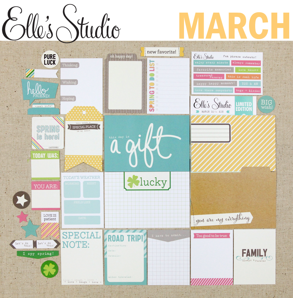 Jenny Evans: Elle's Studio | March Inspiration Gallery & Kit